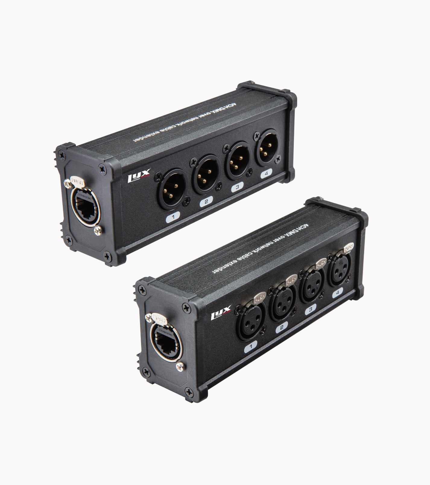 LyxPro 4-Channel XLR to Cat6 Network Cable Breakouts with Male & Femal