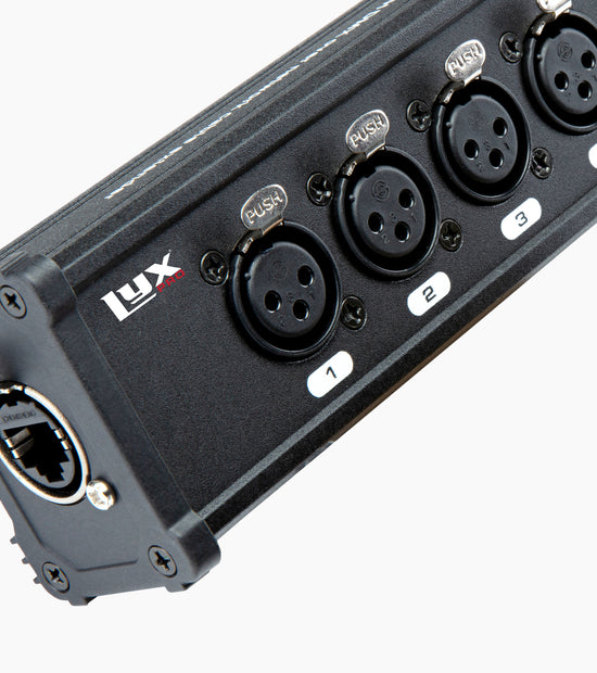 LyxPro 4-Channel XLR to Cat6 Network Cable Breakouts with Male & Femal