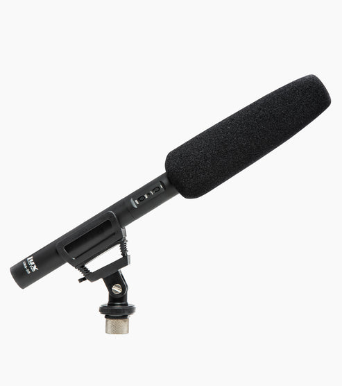 Shotgun Microphone with Shock Mount and Windscreen by LyxPro